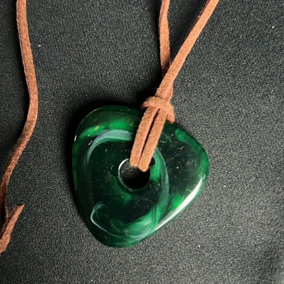 Coraline | Jewelry | Not For Sale Coraline Green Triangle Necklace ...